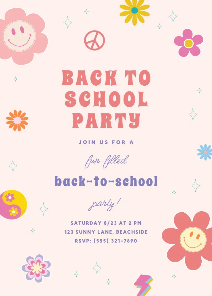 Ready, Set, Learn - School Invitation Template (Free) | Greetings Island